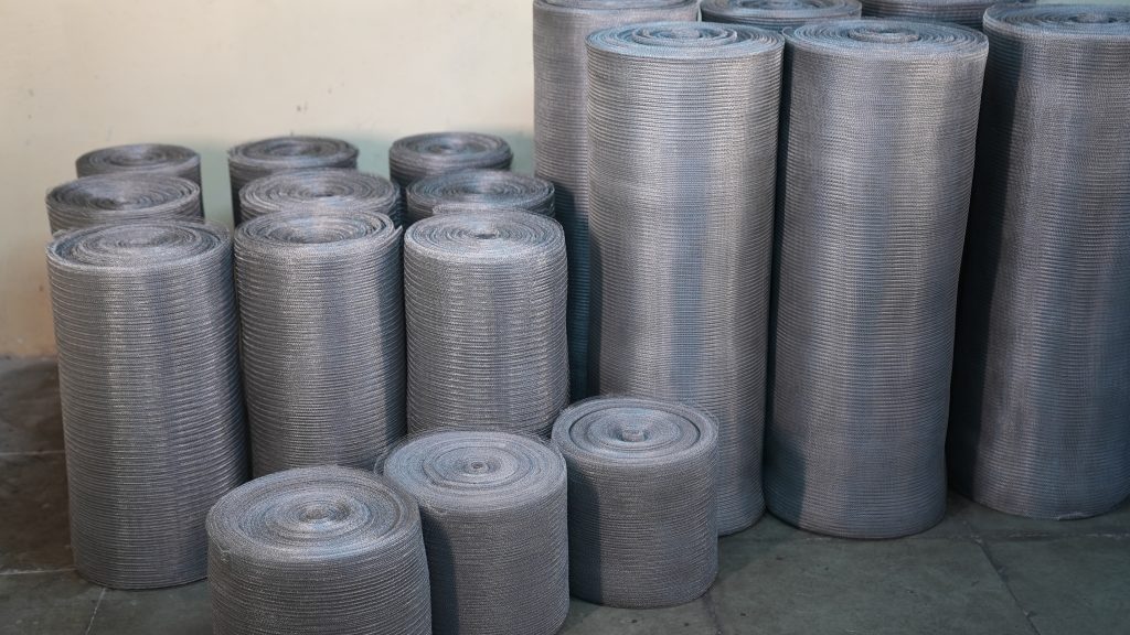 Stainless Steel Knitted Wire Mesh Roll - Gemini Wirecloth Industries